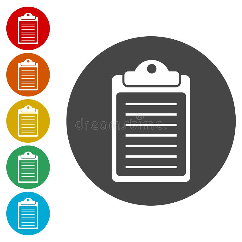 Pictogram checklist vector illustratie. Illustration of één - 182381474