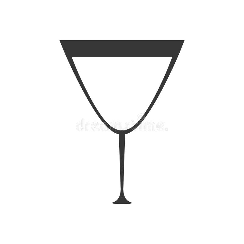 Pictogram Glass Cup Drink Beverage Stock Illustration - Illustration of ...