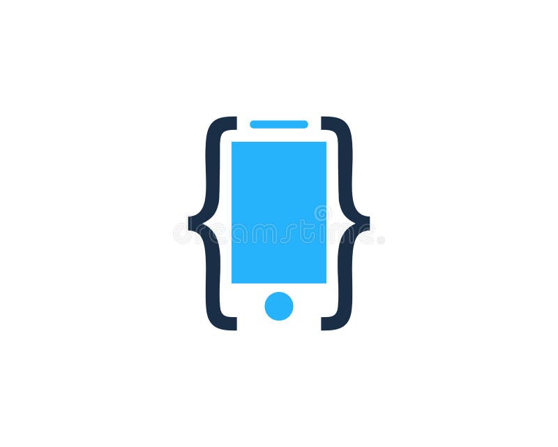 Pictogram Logo Design Element Van De Code Het Mobiele Telefoon Vector ...