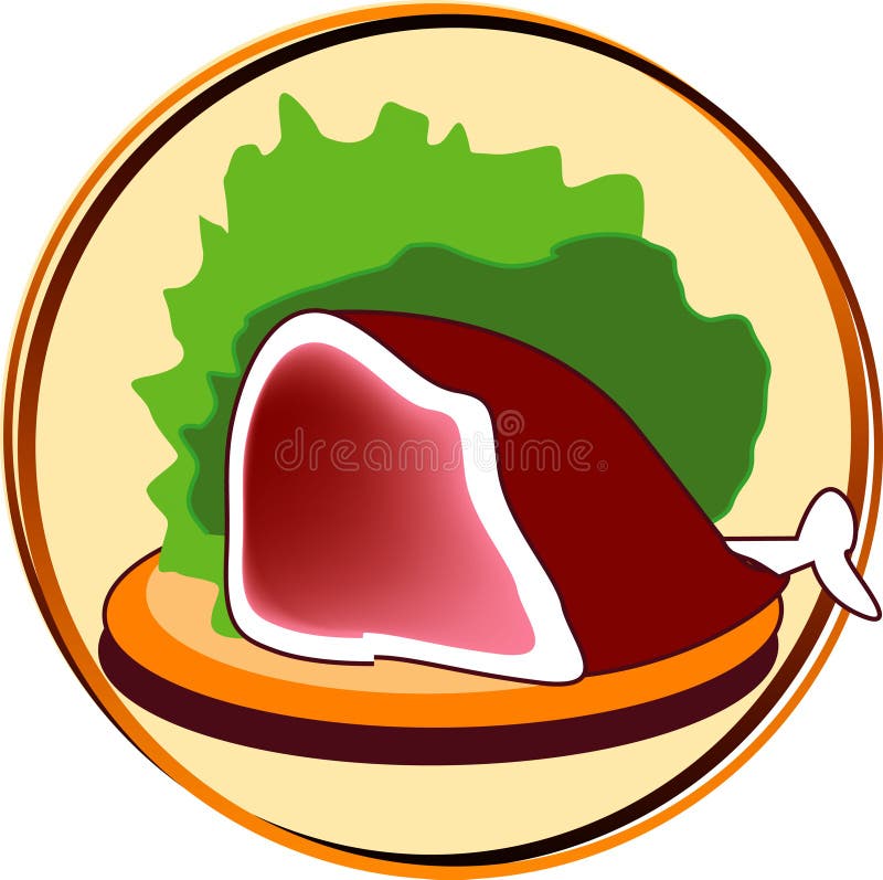Pictogram - meat stock illustration. Illustration of lunch - 538640