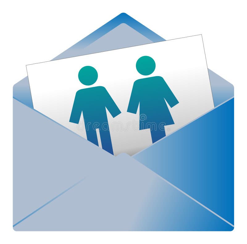 Pictogram for a Message or Invitation Stock Vector - Illustration of ...