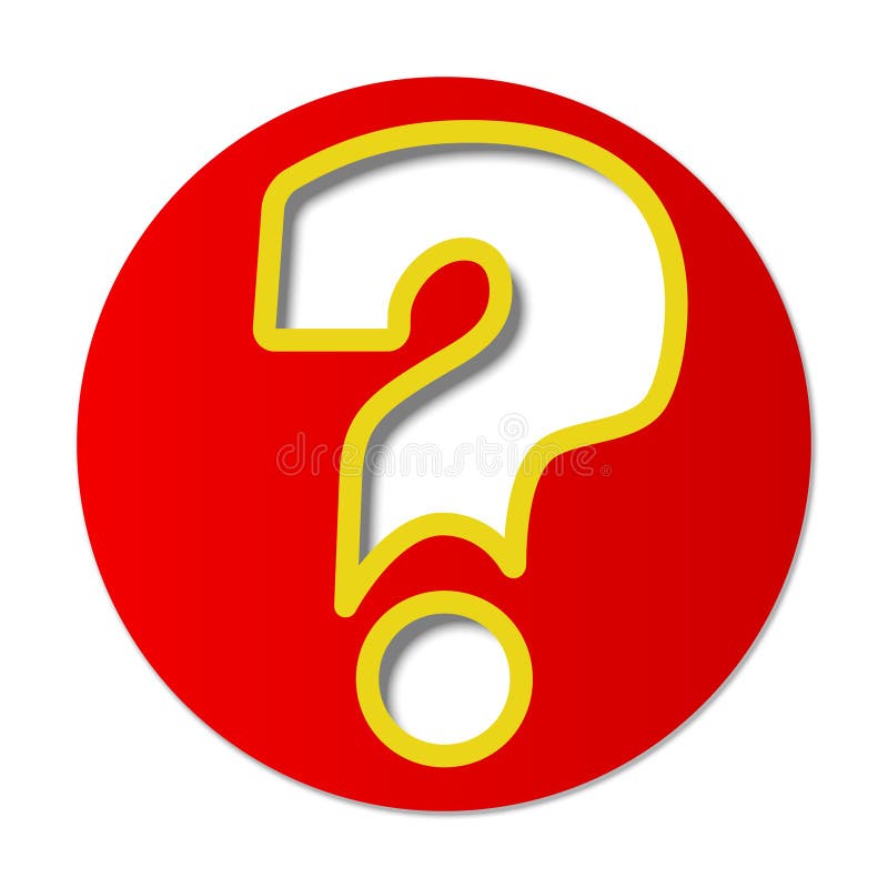 Pictogram met vraagteken vector illustratie. Illustration of vertoning ...