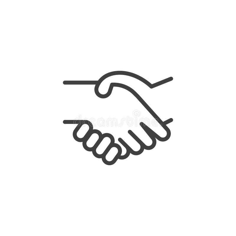 Pictogram partnerhandshake stock illustratie. Illustration of ...