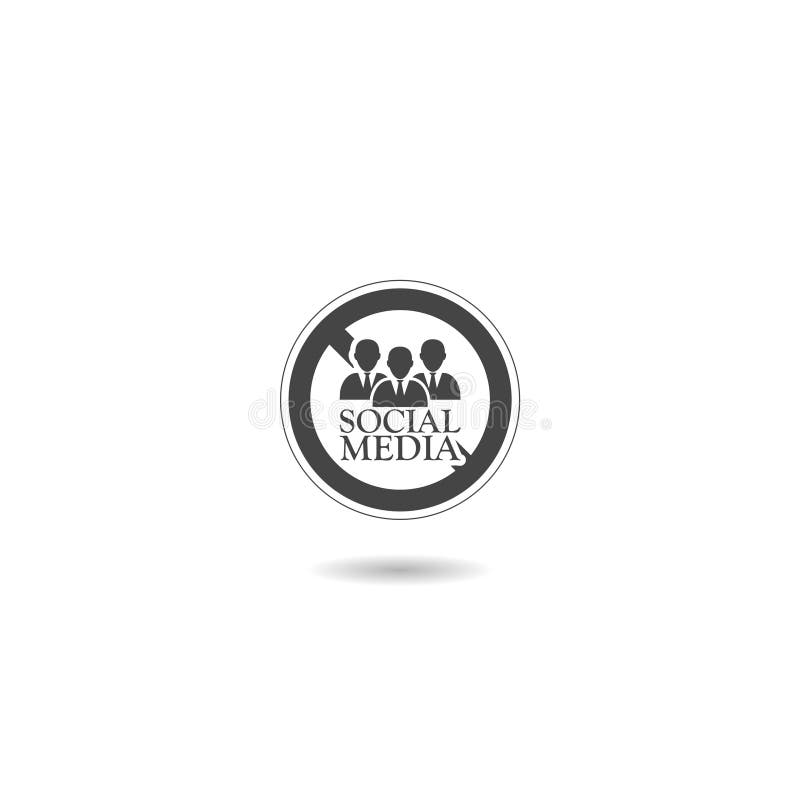 Pictogram Sociale Media Verboden Met Schaduw Vector Illustratie ... Pictogram Sociale Media Verboden Met Schaduw Vector Illustratie ...