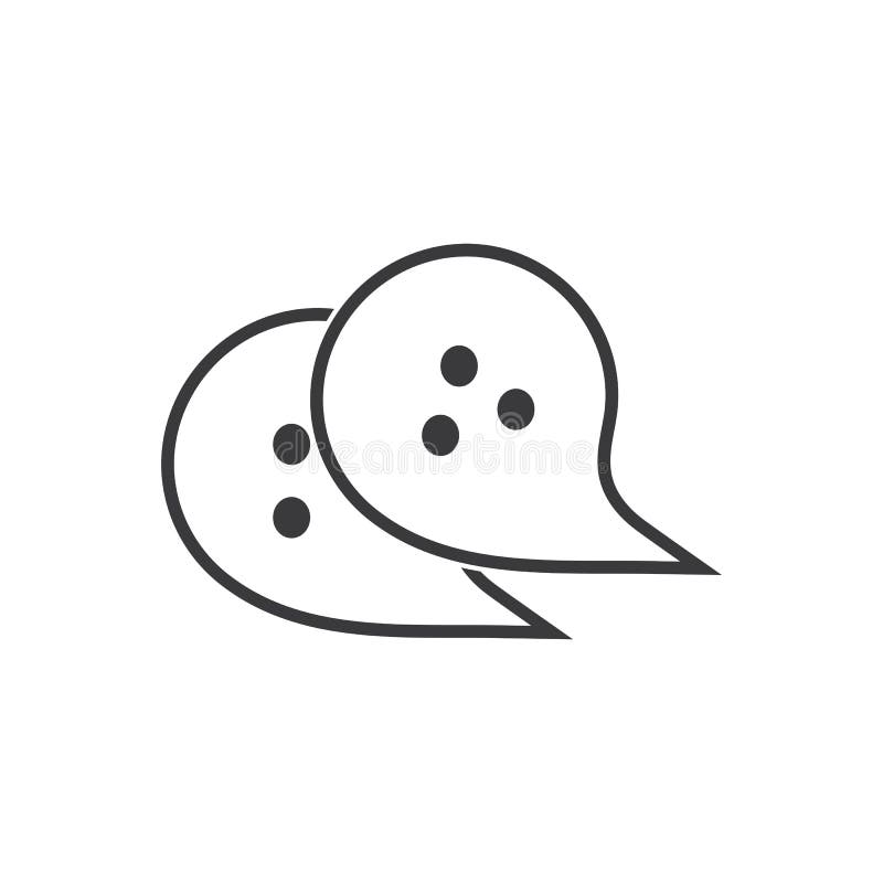 Pictogram Spraakbubble Logo Vector Illustratie - Illustration of ...