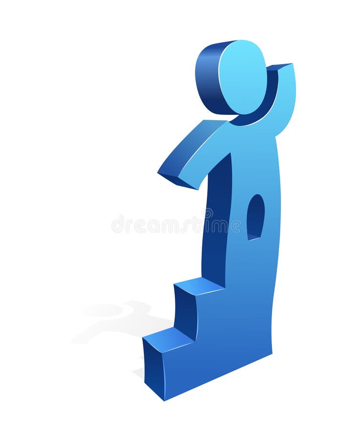 Pictogram with steps stock vector. Illustration of icons - 12703836