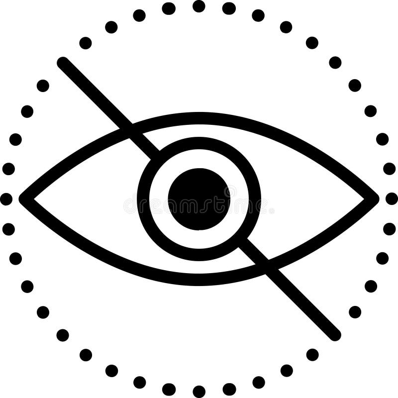 Pictogram Van Blinden Op Hand Onbekwaam Gemaakt Embleem Van Persoon ...