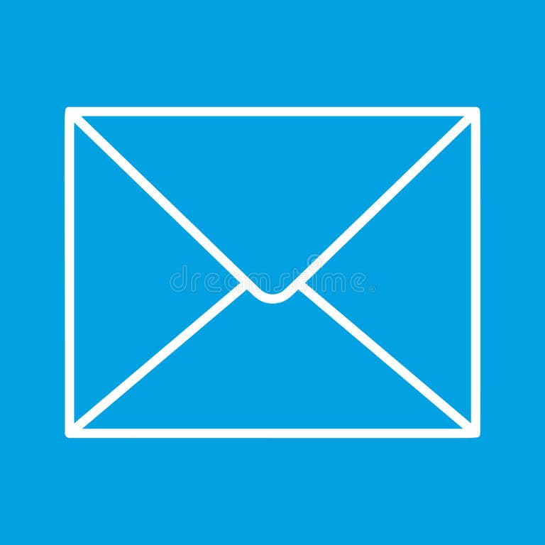 Pictogram Van De Post Het Dunne Lijn Vector Illustratie - Illustration ...