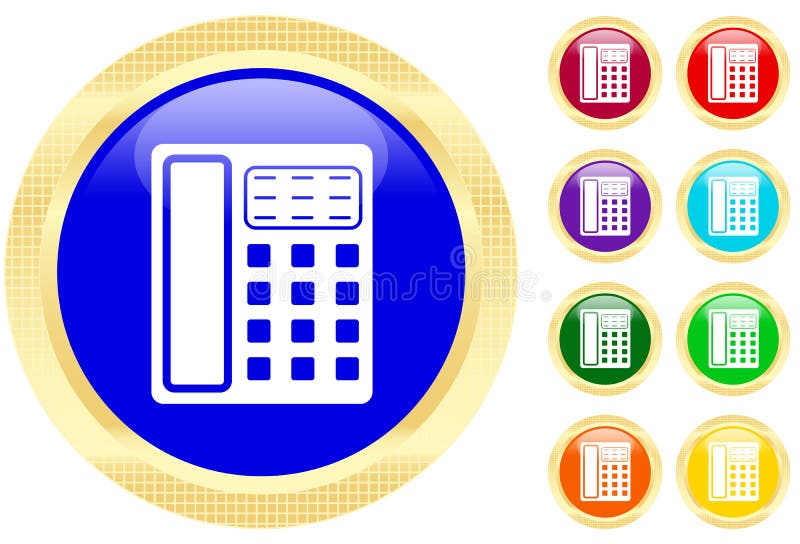 Pictogram van telefoon vector illustratie. Illustration of computer ...