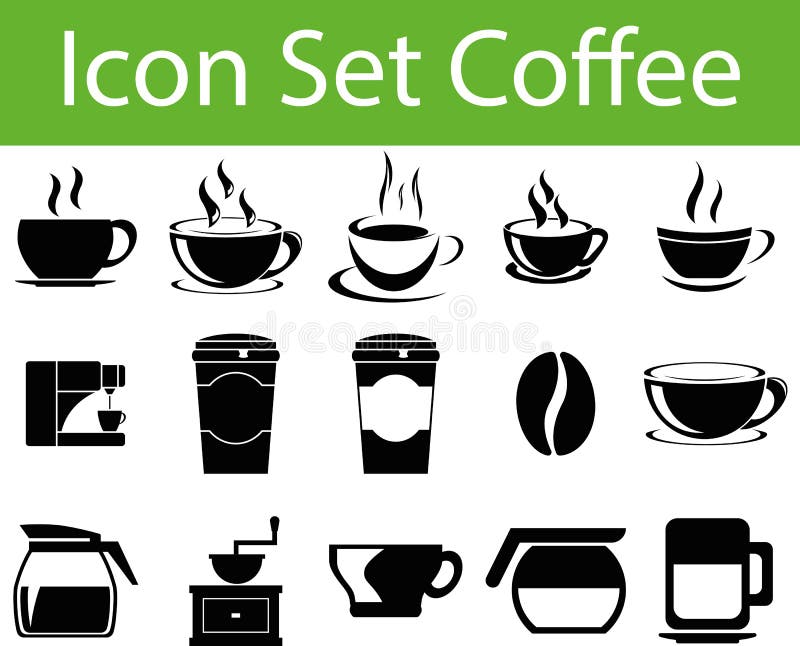 Pictogram Vastgestelde Koffie I Vector Illustratie - Illustration of ...