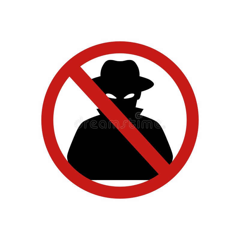 Pictogram Verboden Schaar. Vectorillustratie Eps 10 Stock Illustratie ...