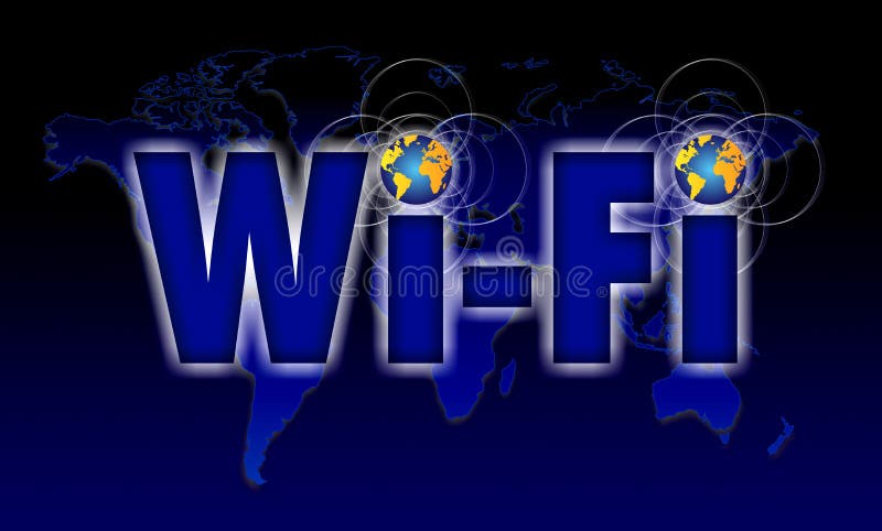 Wi-Fi-icoon telefoon stock illustratie. Illustration of toepassingen ...