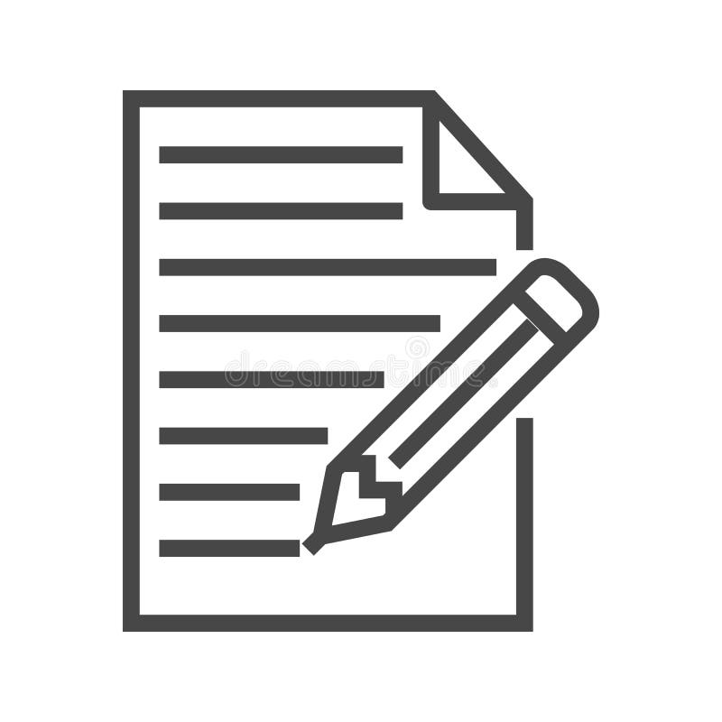 Pictograma de nota ilustración del vector. Ilustración de prueba - 95061222