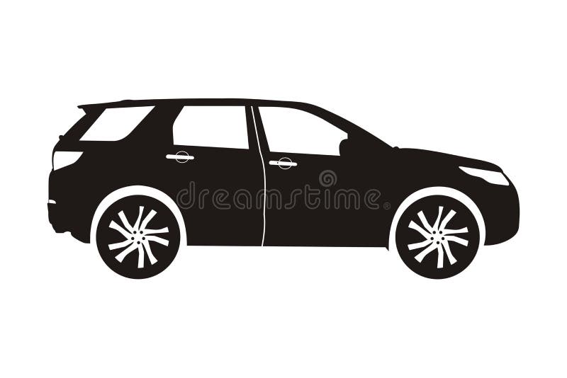 Pictogramauto suv stock illustratie. Illustration of beeldschriftteken ...