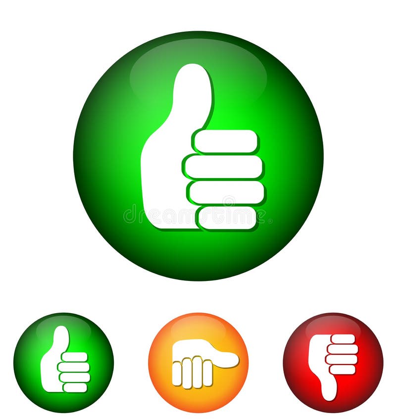 Groene duim op knoop stock illustratie. Illustration of slecht - 10058872