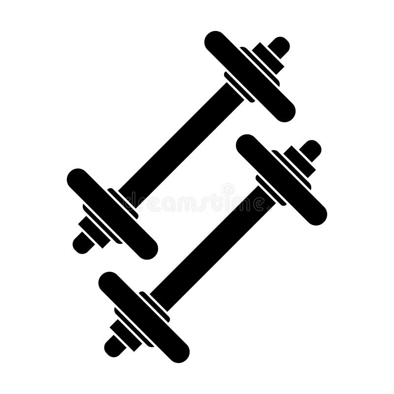 Pictogramme De Forme Physique De Poids De Dummbell Illustration Stock ...