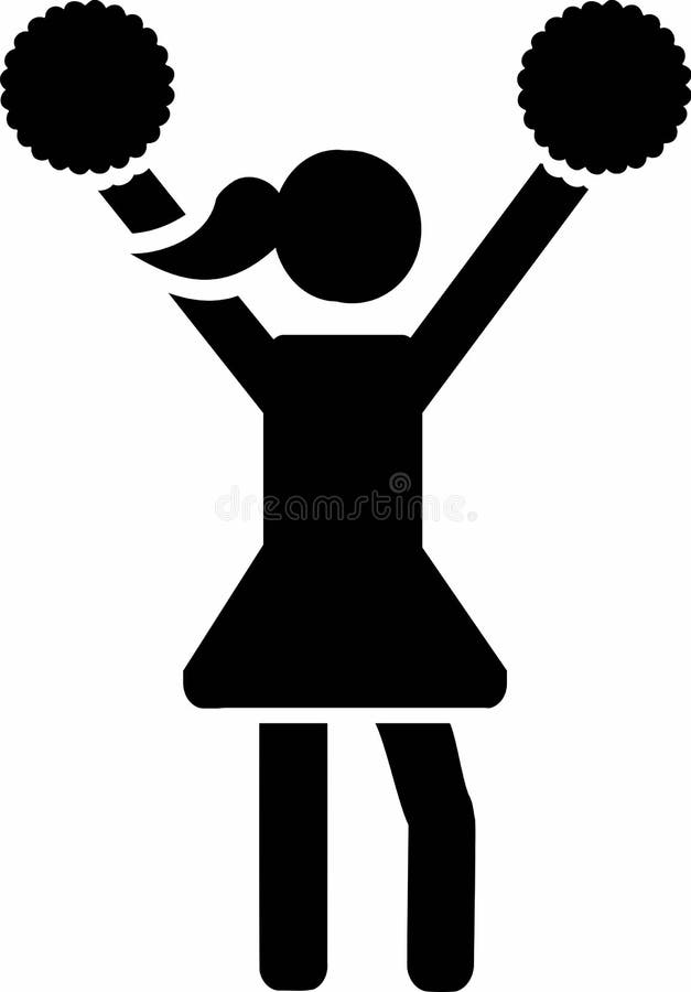 Pictogramme de majorette illustration de vecteur. Illustration du ...