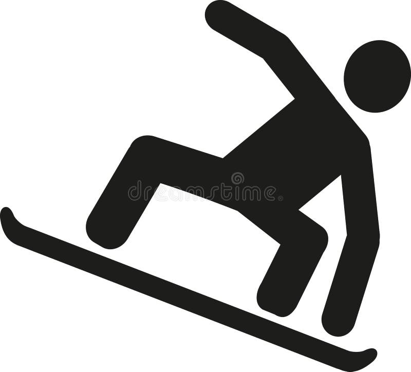 Pictogramme De Snowboarding Illustration de Vecteur - Illustration du ...