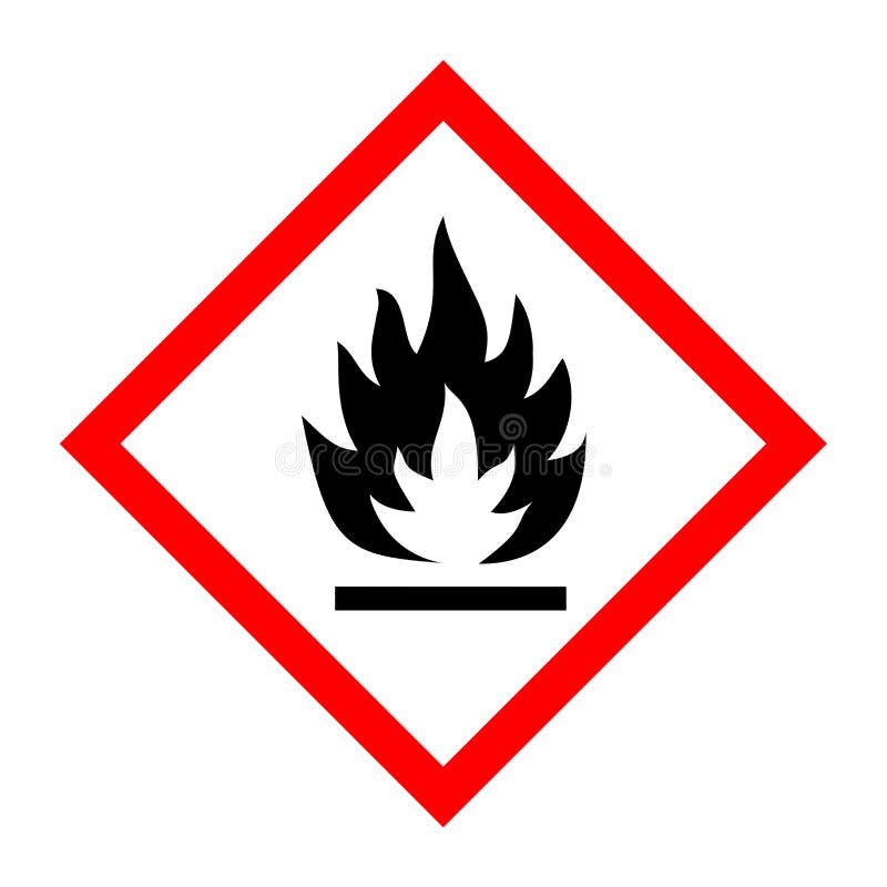 Pictogramme ADR Pour Les Gaz Inflammables Illustration Stock ...
