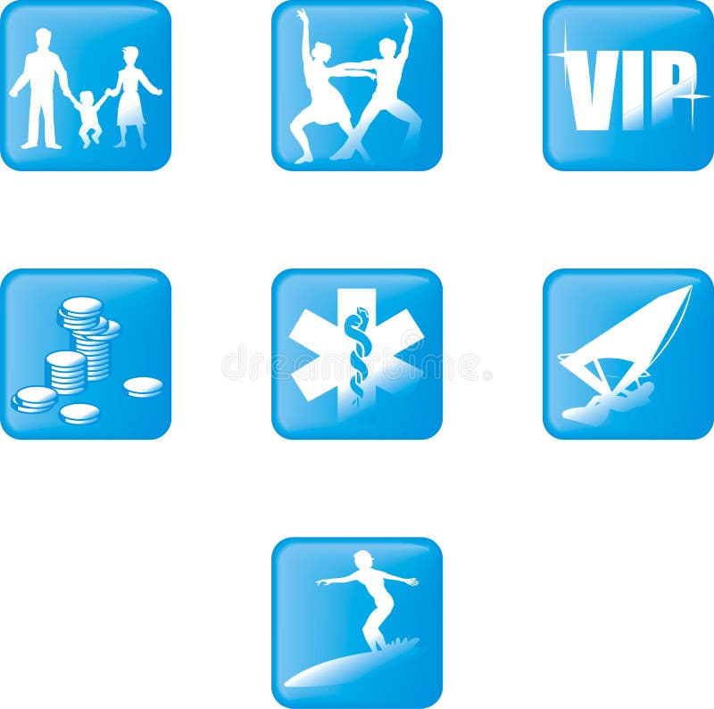 Pictogrammen 1 stock illustratie. Illustration of duur - 2586104