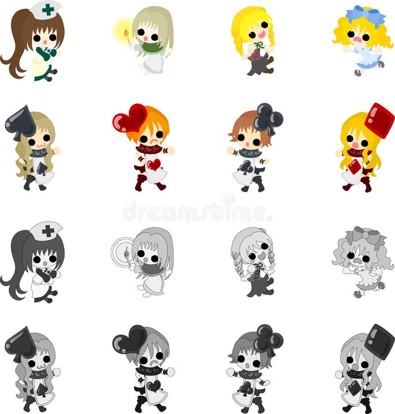 Pictogrammen Van Leuke Sprookjes Vector Illustratie - Illustration of ...