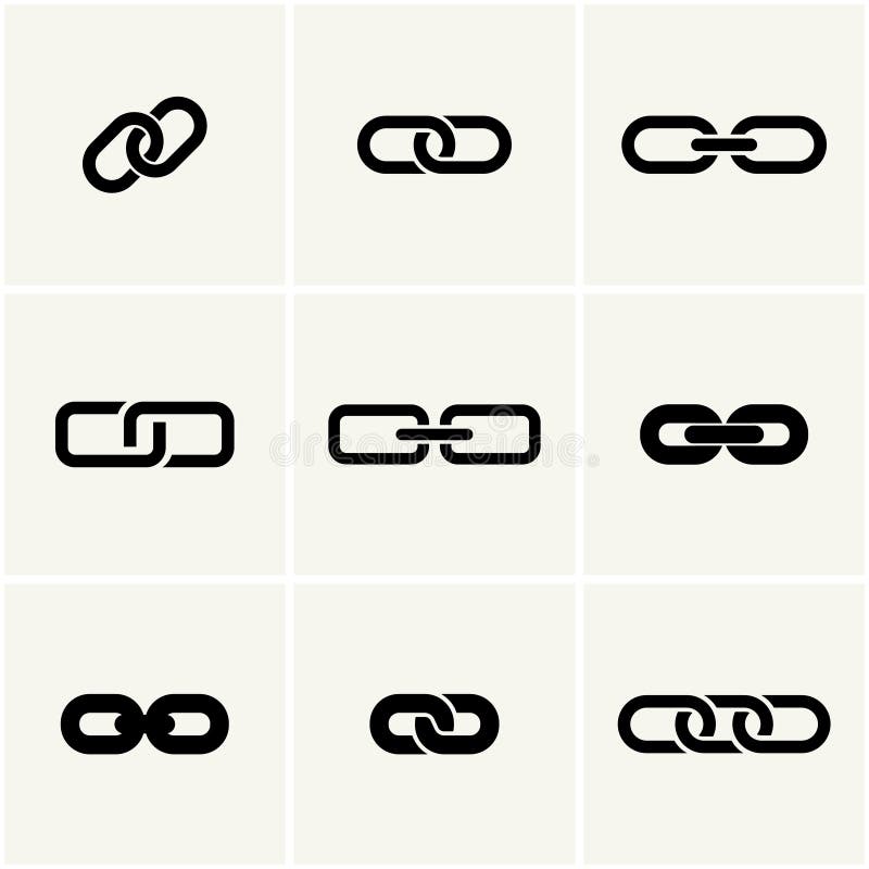 Pictogrammen Van Verbinding Vector Illustratie - Illustration of knoop ...