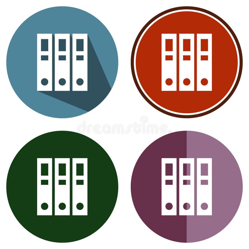 Pictogrammen vlak archief stock illustratie. Illustration of zaken ...