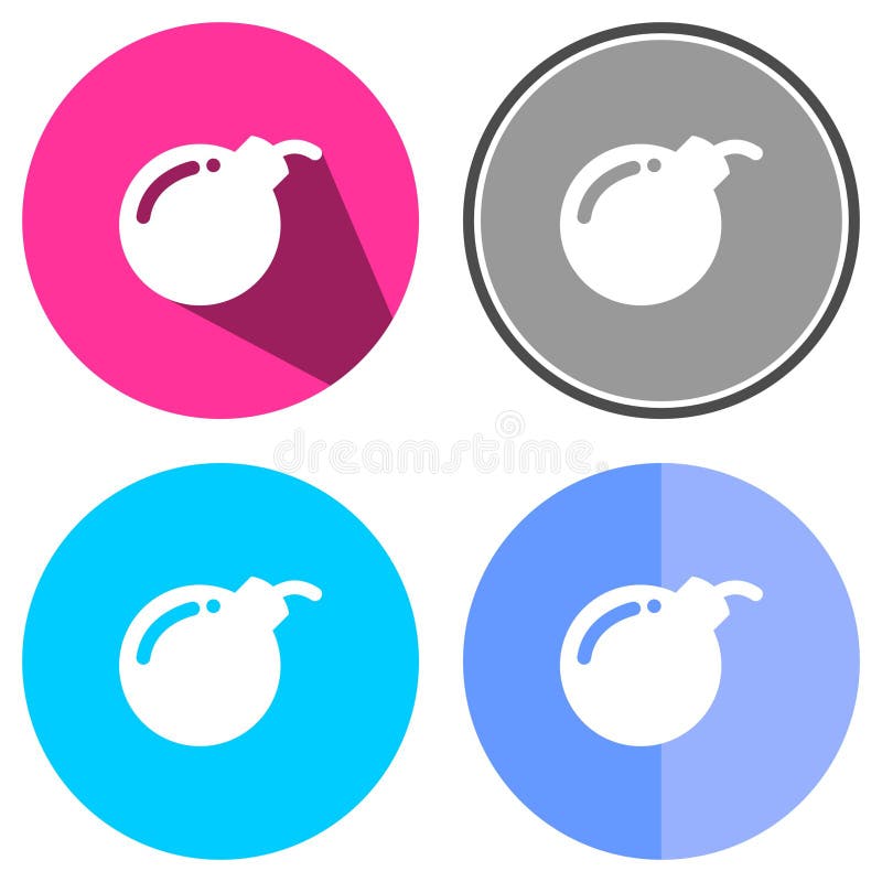 Pictogrammen vlakke bom vector illustratie. Illustration of website ...