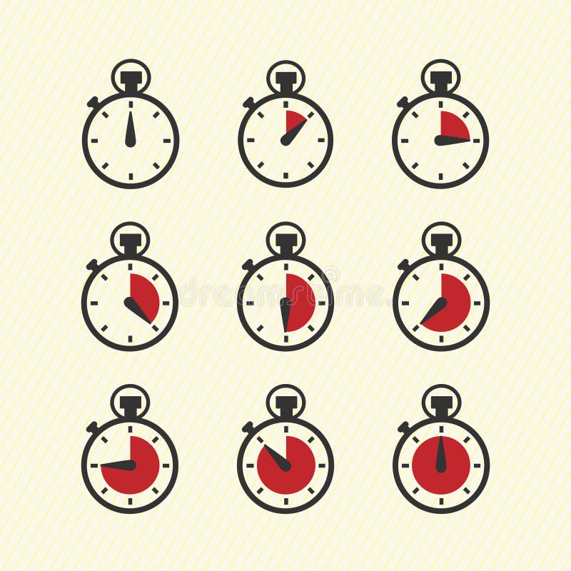 Pictogrammes de temps illustration de vecteur. Illustration du dessin ...