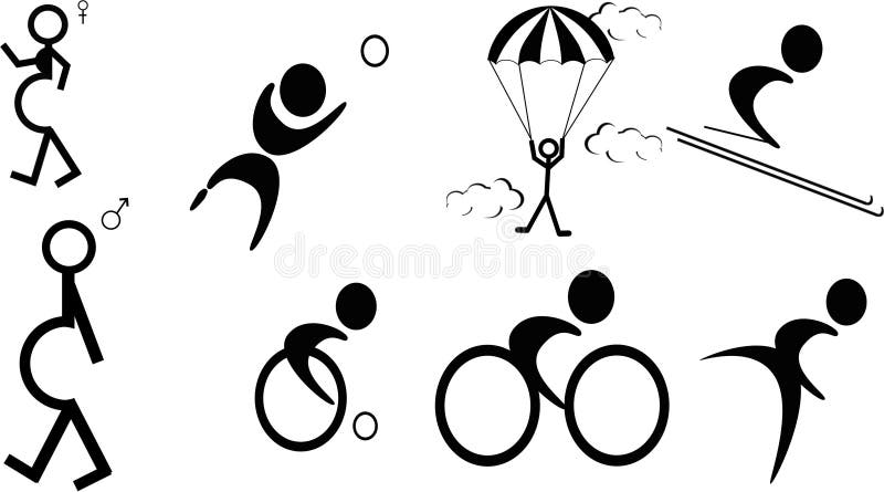 People Pictograms Having Fun Stock Vector - Illustration of fashion ...