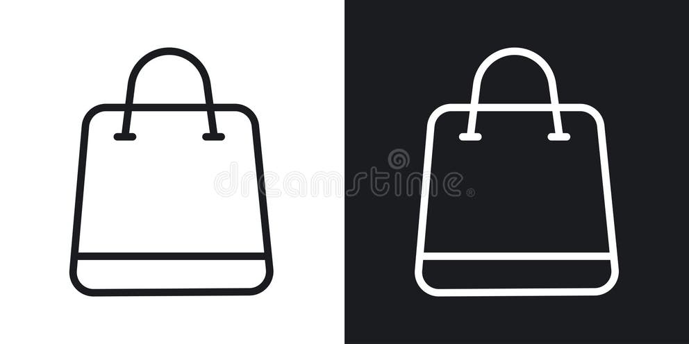 Pictogramset tas vector illustratie. Illustration of verkoop - 340494570