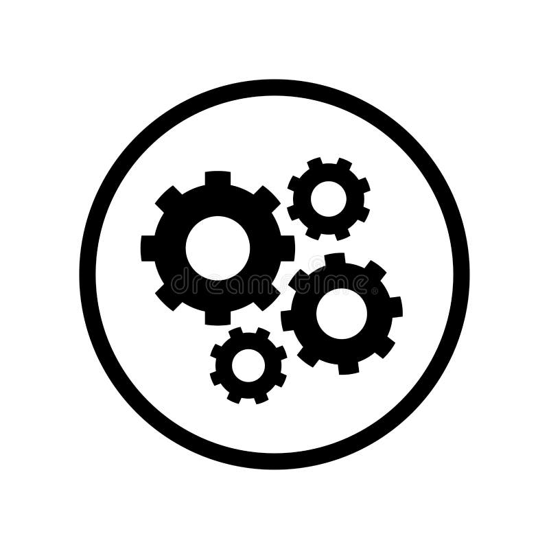 Gear Icon - Vector Iconic Design Stock Vector - Illustration of flat ...