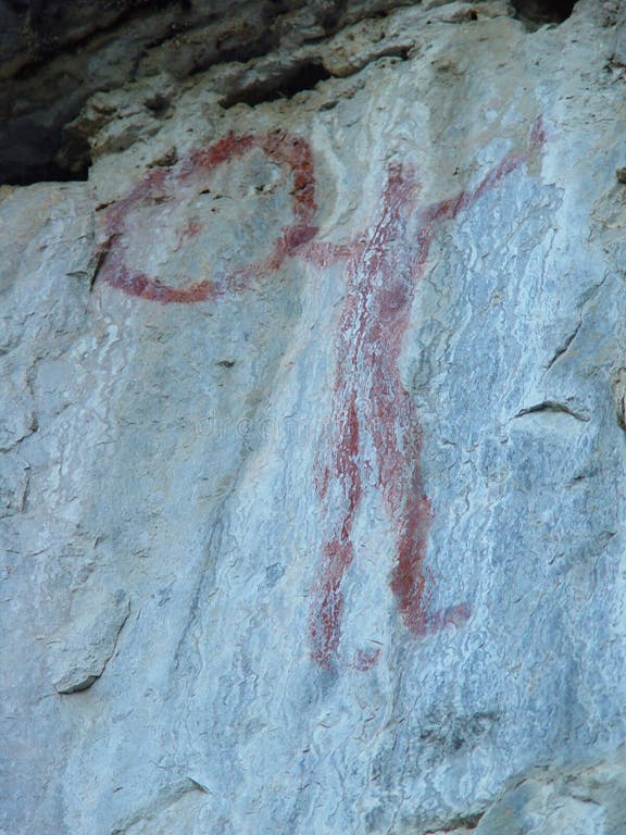Pictograph of human figure stock photo. Image of anthropology - 362438