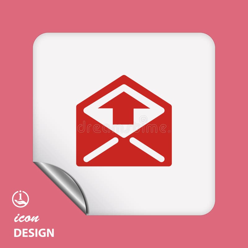 Pictograph of mail stock vector. Illustration of abstract - 45705661