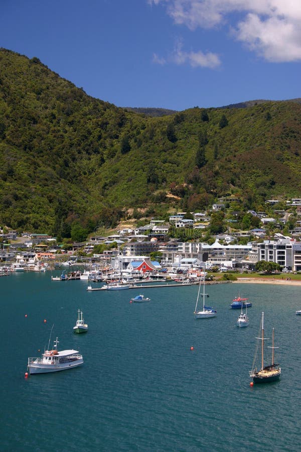 Picton harbour stock image. Image of long, picton, wellington - 99787187