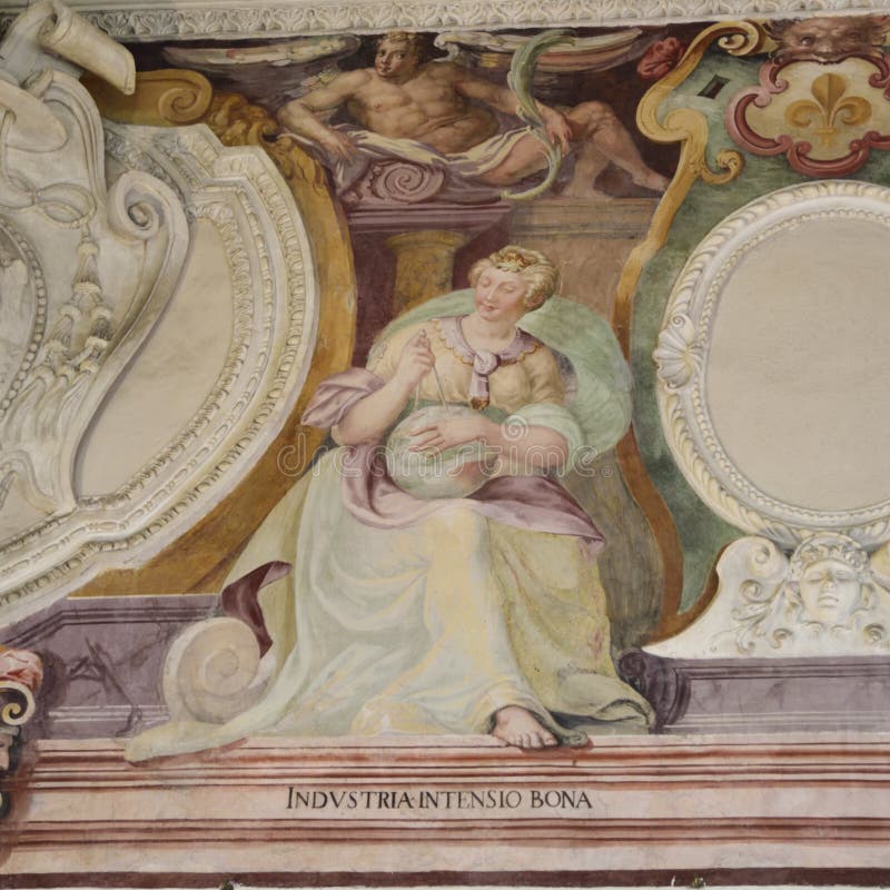 Pictorial Representation of the Virtue of Industriousness Stock Photo ...