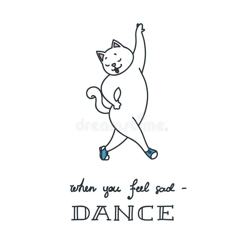 When you feel sad - dance stock illustration. Illustration of isolated ...