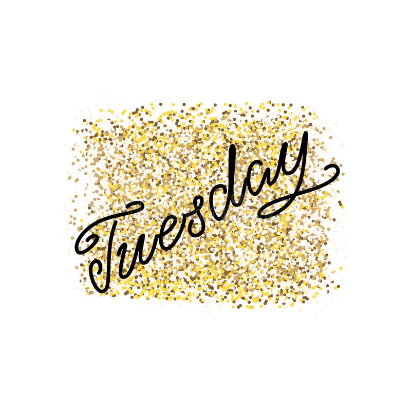 Tuesday stock vector. Illustration of hand, journal - 184857628