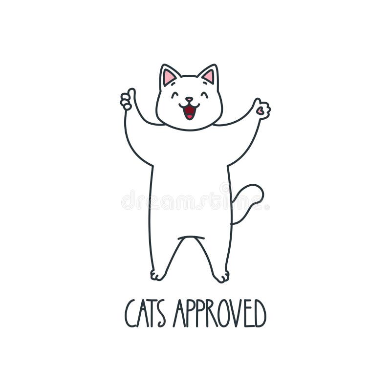 Cat Approved Seal Sticker Stock Illustrations – 34 Cat Approved Seal ...