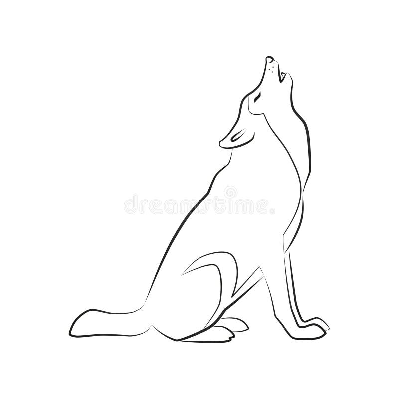Howling Wolf Sit Stock Illustrations – 57 Howling Wolf Sit Stock ...