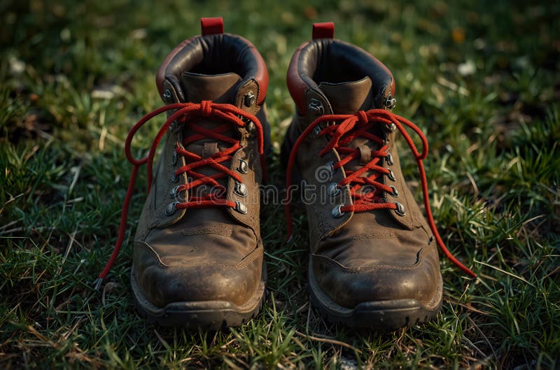 Picture from Above, an Old, Used Boot. AI Generated Stock Illustration ...