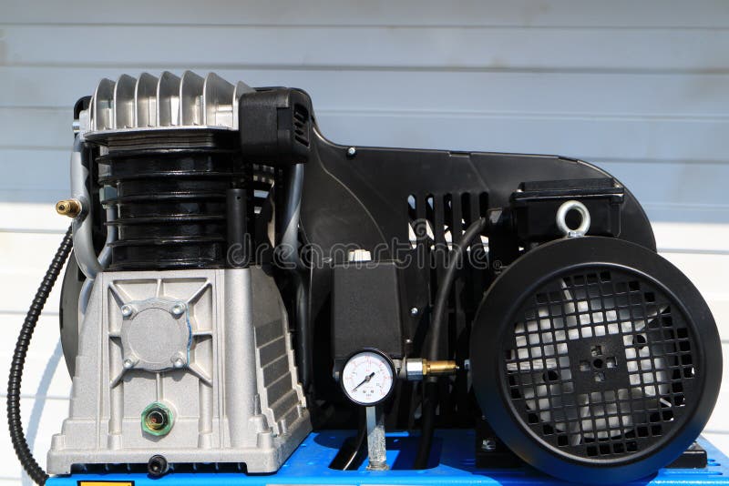 Picture of an Air Compressor Stock Image - Image of compressed, service ...