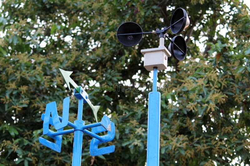 Anemometer Device in Park. stock image. Image of bastar - 117813747