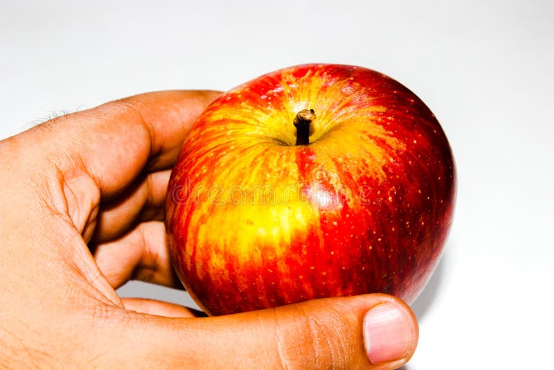 A Picture of Apple on White Background Stock Photo - Image of dessert ...