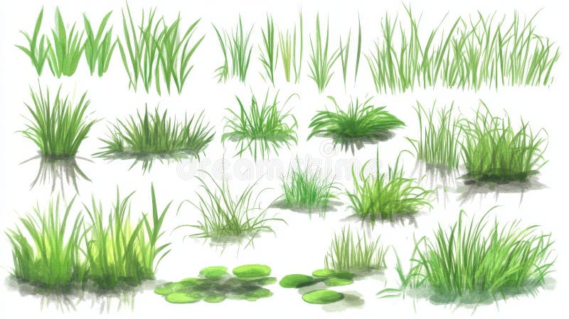 Picture of Assorted Ornamental Grasses with Identified and Labeled ...