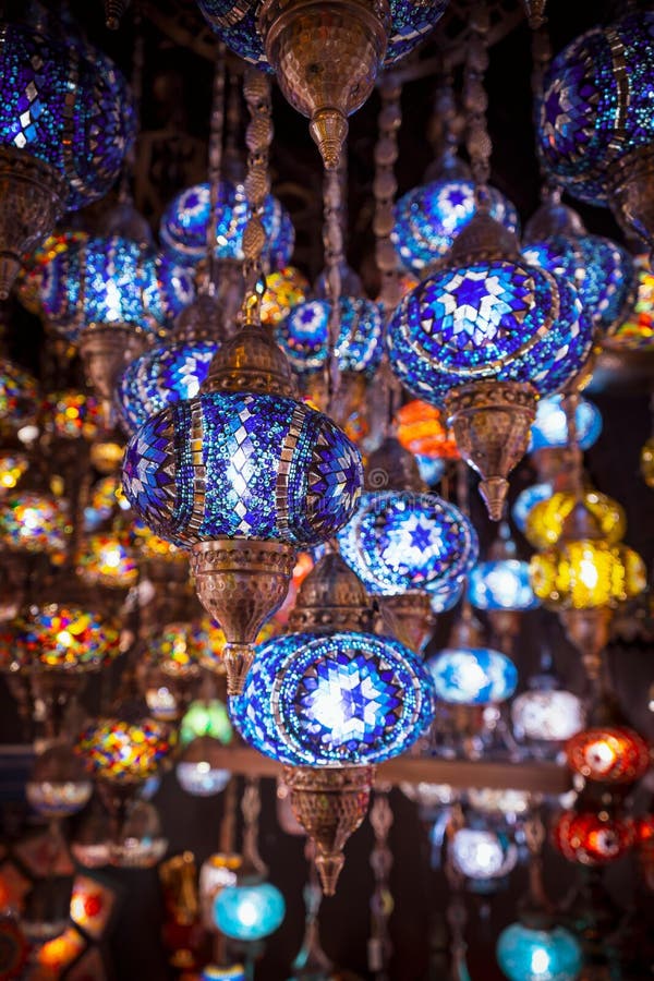 Assorted Turkish Lanterns on Display Stock Photo - Image of destination ...