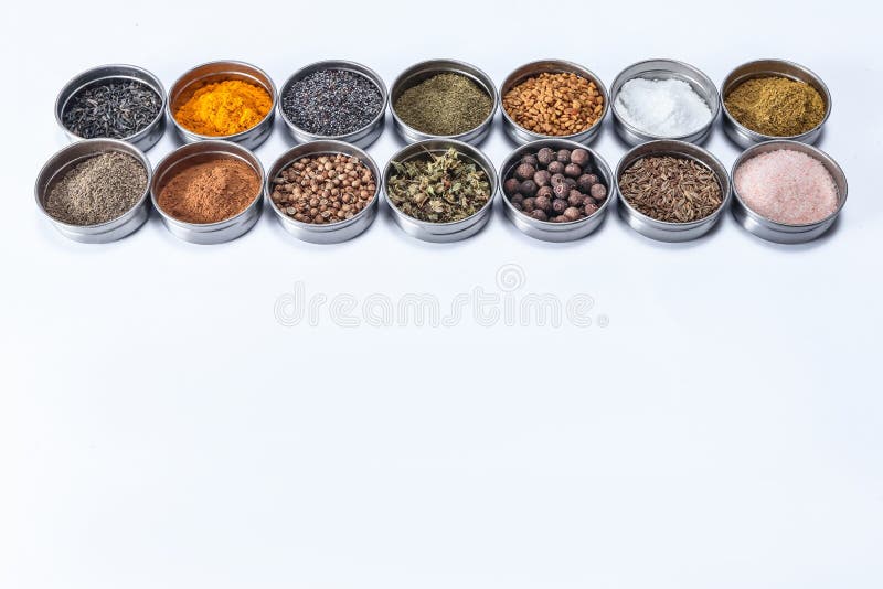 Picture of Basic Spices for Home Cooking Stock Photo - Image of ...