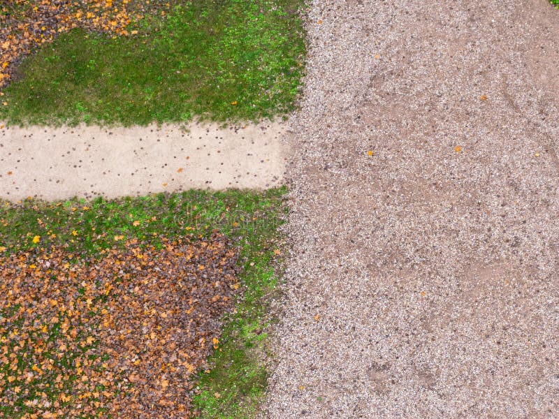 Picture with Beautiful Leaf Pattern on the Ground, Top View, Suitable ...