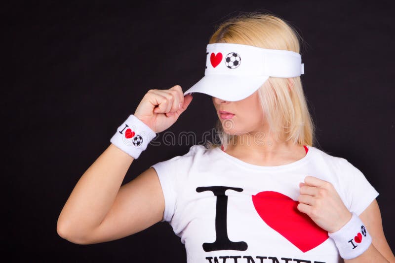 Picture of Beautiful Soccer Fan Stock Image - Image of concept, casual ...