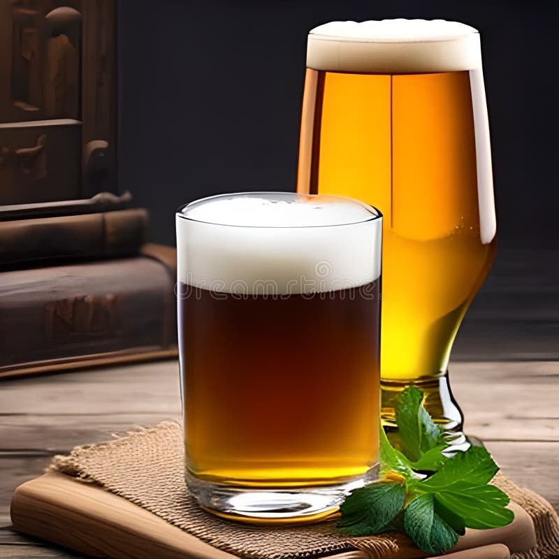 A picture of beer stock illustration. Illustration of food - 272533787